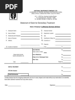 Cic Claim Form | PDF | Medical Diagnosis | Diseases And Disorders