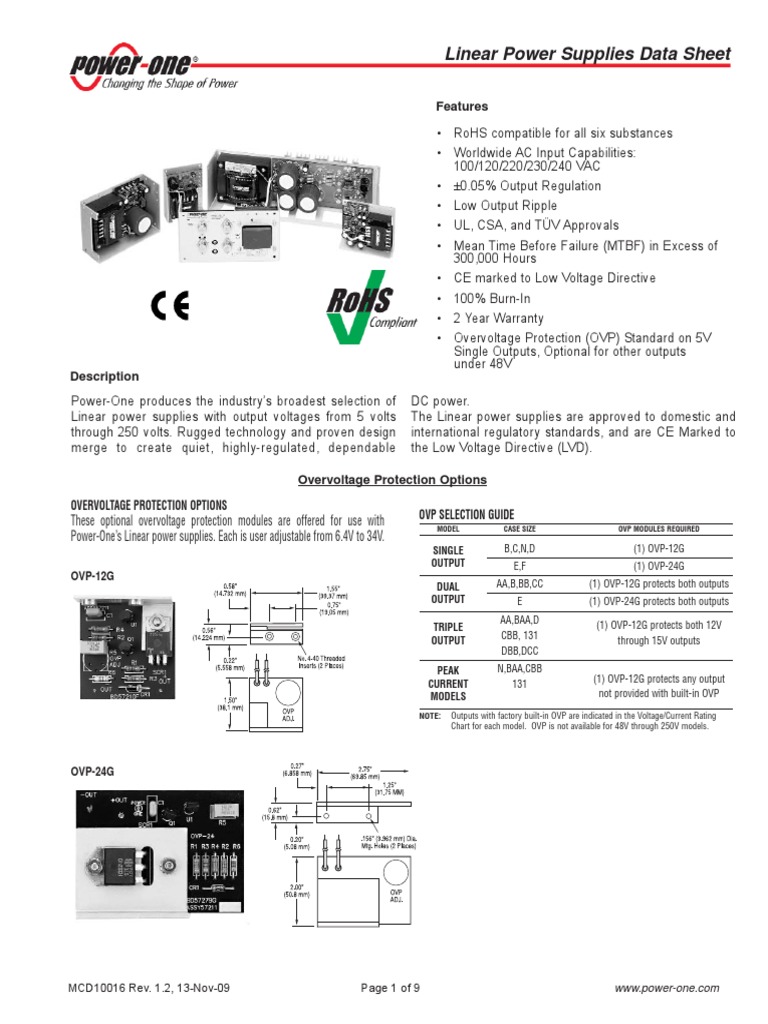 Power One | PDF | Power Supply | Electromagnetism