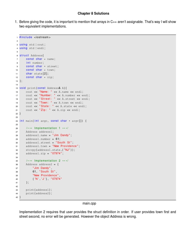 C++ Proposed Exercises (Chapter 8: The C++ Programing Language, Fourth ... C++ Proposed Exercises (Chapter 8: The C++ Programing Language, Fourth ...