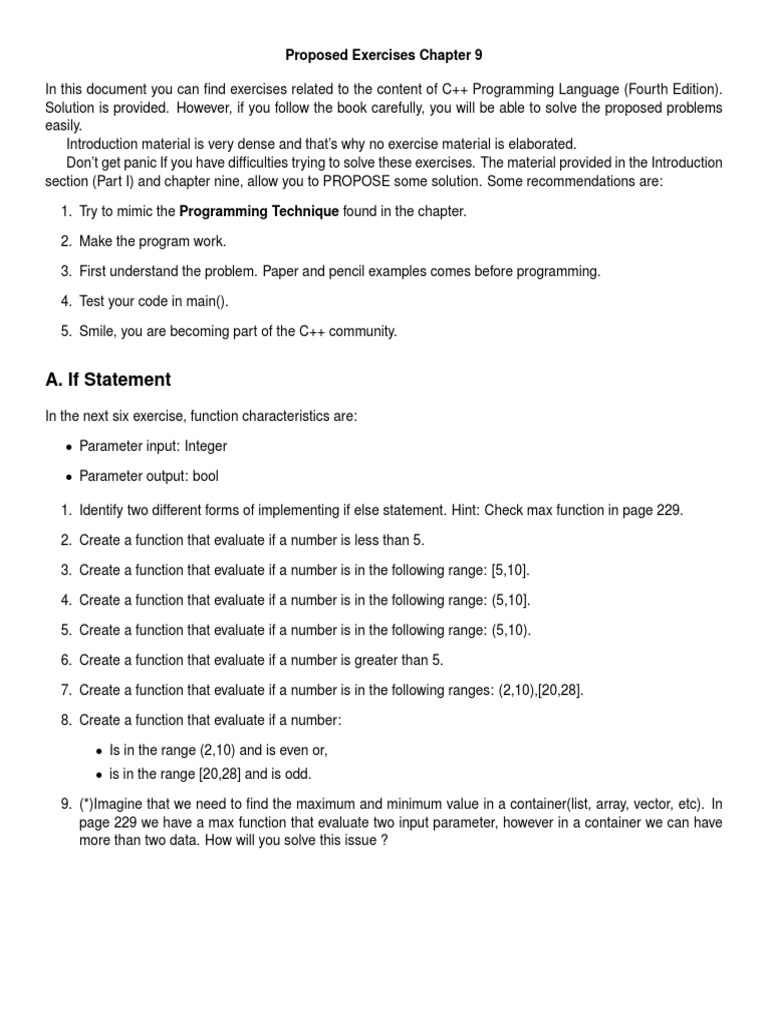 [コンプリート！] C Exercises And Solutions Pdf 155721 C Exercises And