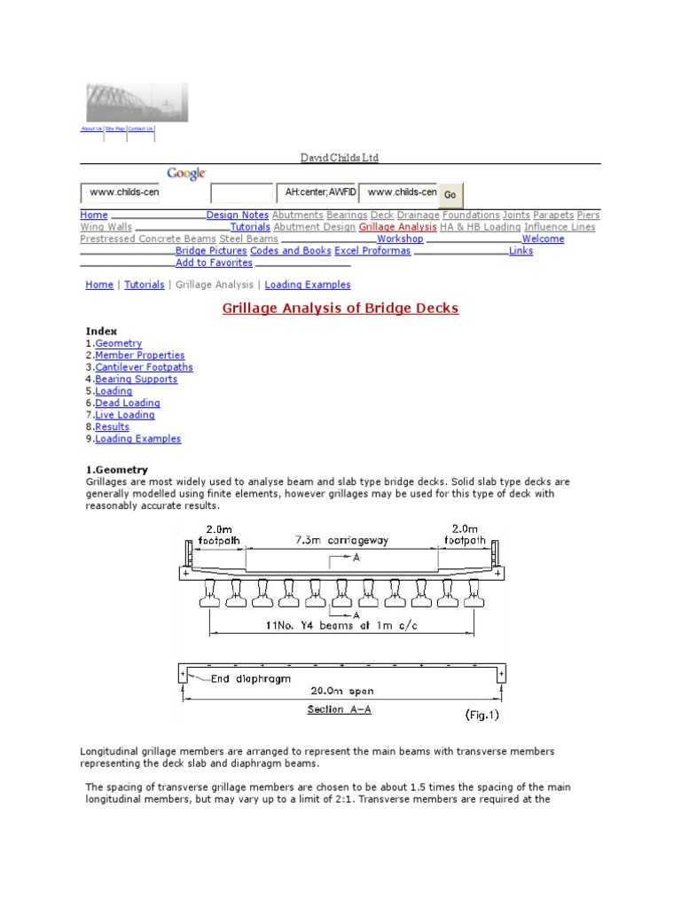 Grillage | PDF | Beam (Structure) | Bending