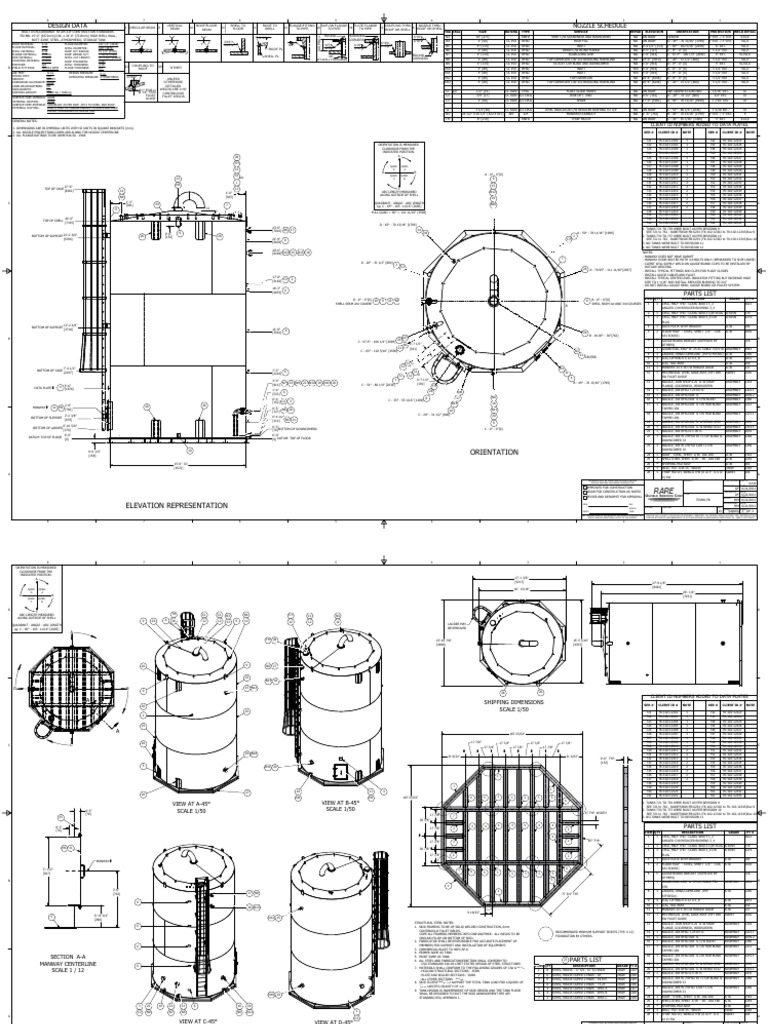 Tank Drawing Example | PDF | Pipe (Fluid Conveyance) | Mechanical ...