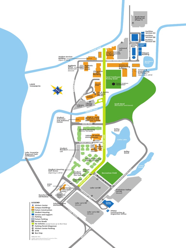 UC Merced Campus Map | PDF | Yosemite National Park | Transport