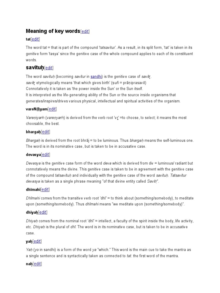 Gayatri Mantra 3 | PDF | Philosophy | Language Arts & Discipline