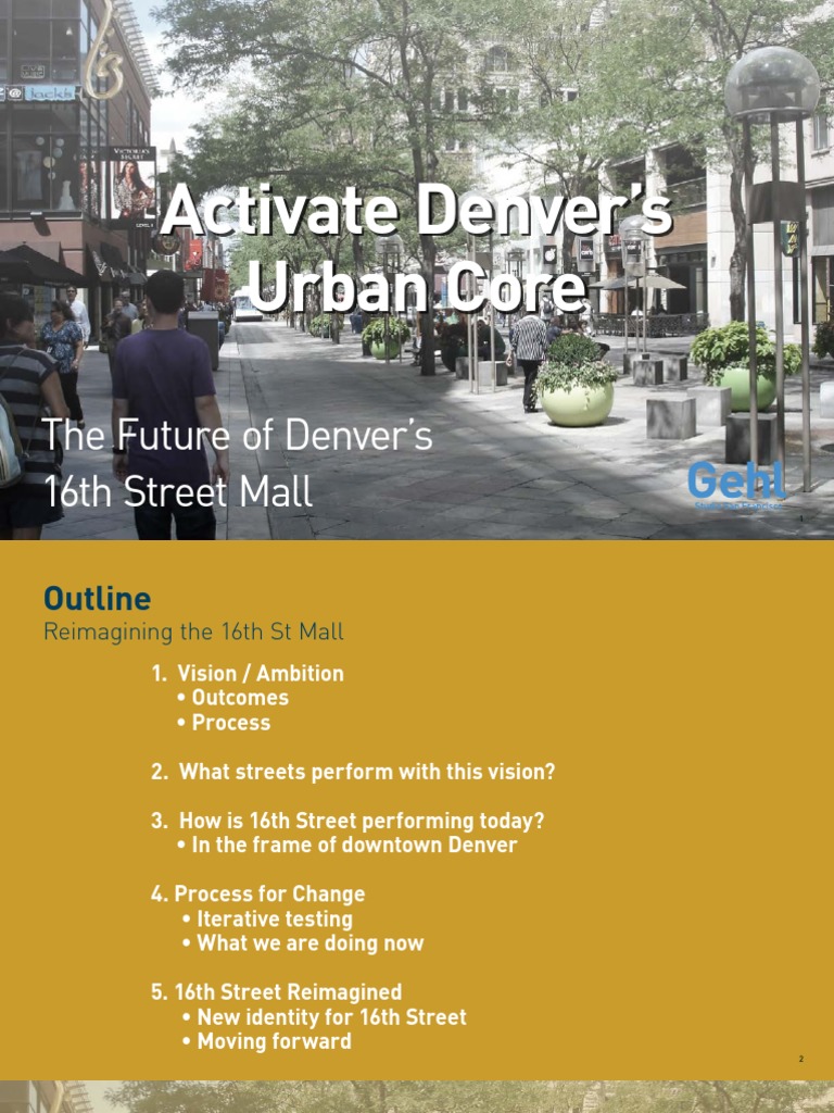 Activate Denver's Urban Core | PDF | Denver | Land Transport