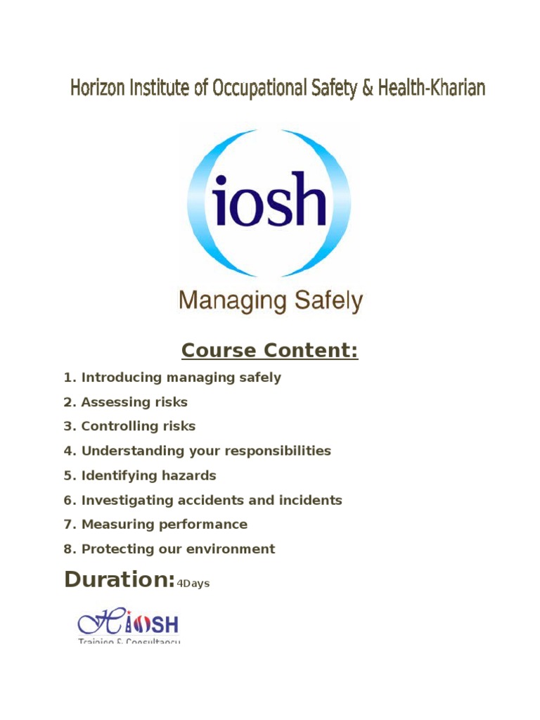 IOSH Poster | PDF