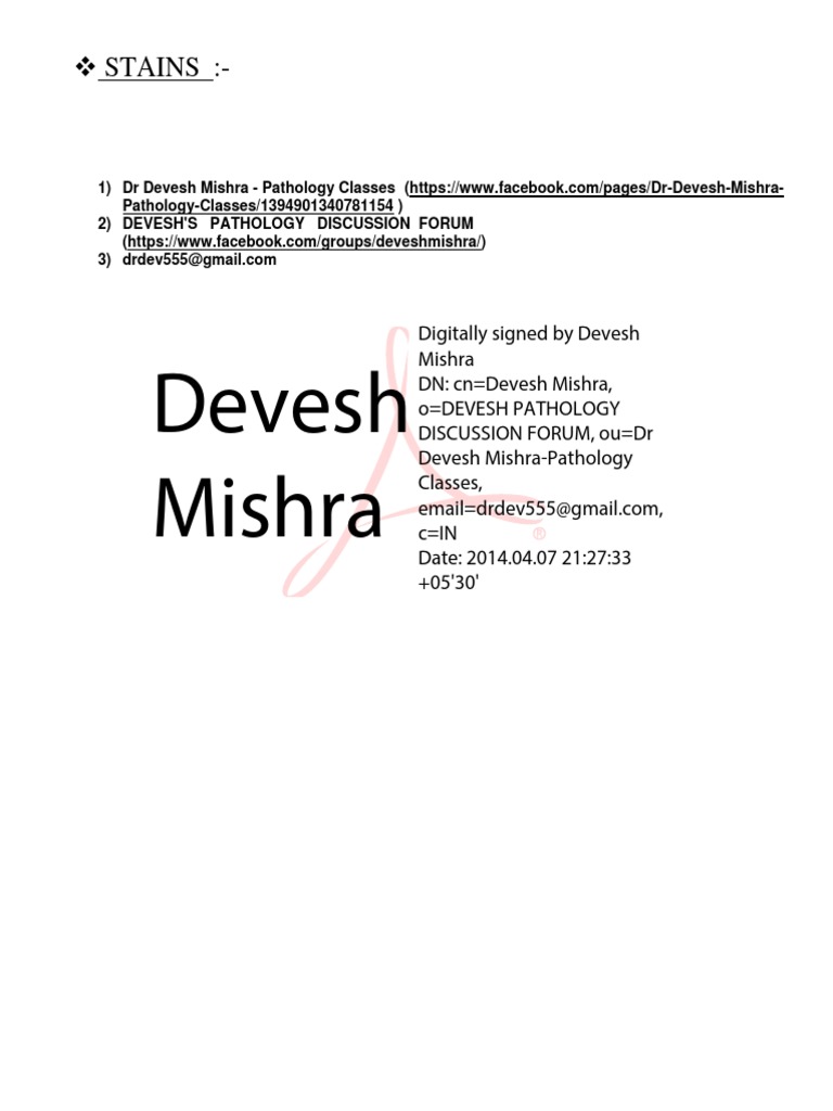 Stains | PDF | Staining | Microscopy