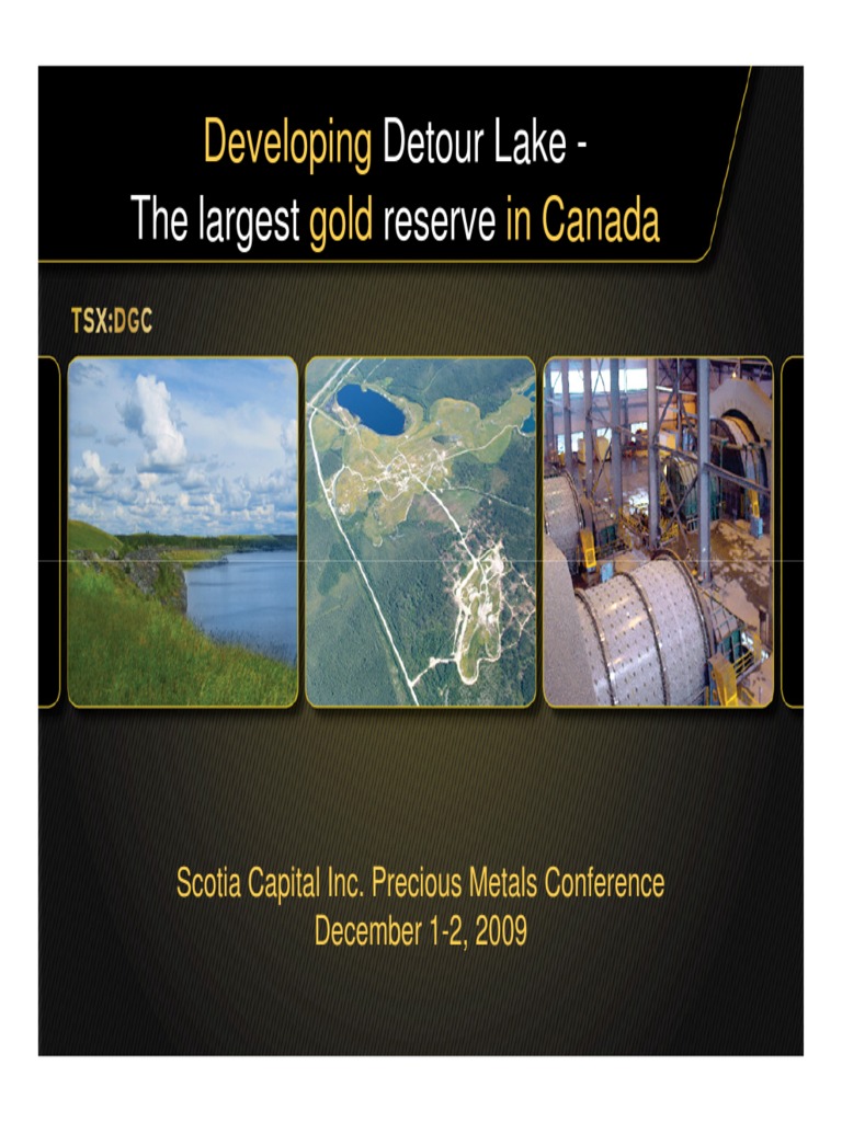 Detour Lake Gold Project Overview | PDF | Mining | Risk