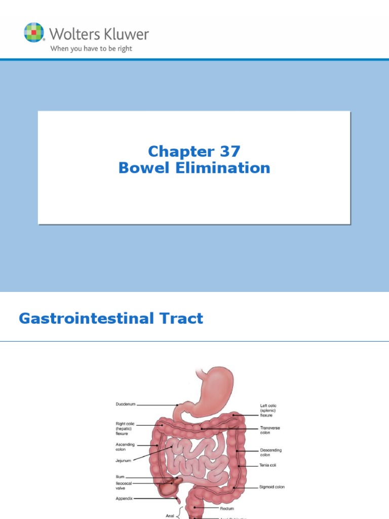 Chapter - 37 Bowel Elimination | Gastrointestinal Tract | Constipation