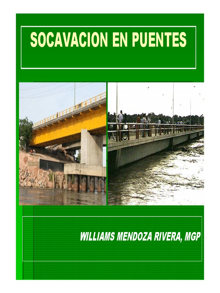 Socavacion General en Puentes Clase 4 | PDF | Río | Descarga (hidrología)