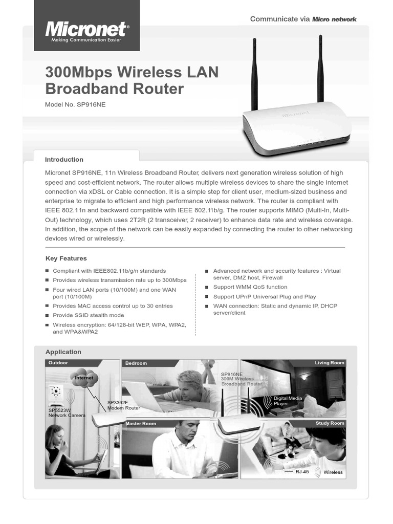 Sp916ne v3 B | PDF | Wireless Lan | Computer Network