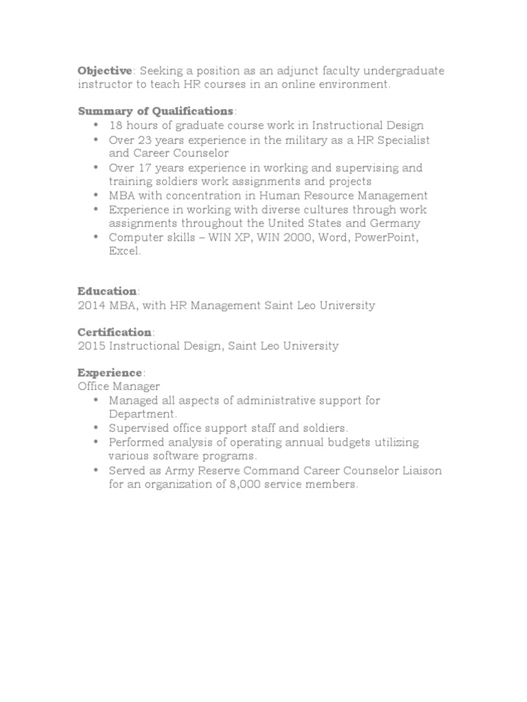 Corey Daniels Resume | PDF