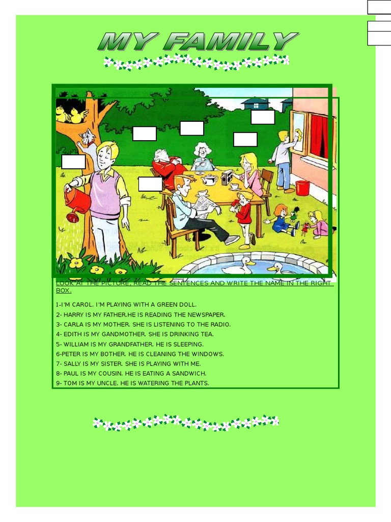 Family Activities and Relationships Quiz | PDF