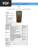 Digitech QM1529 Multimeter Manual | PDF