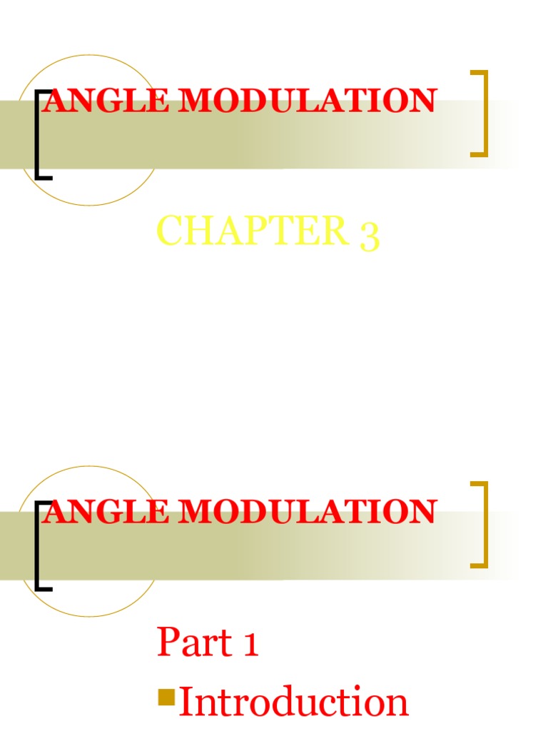 Angle Modulation All 0 | PDF | Frequency Modulation | Modulation