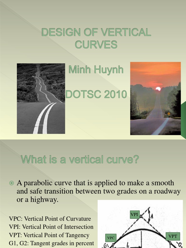Design of Vertical Curves | PDF
