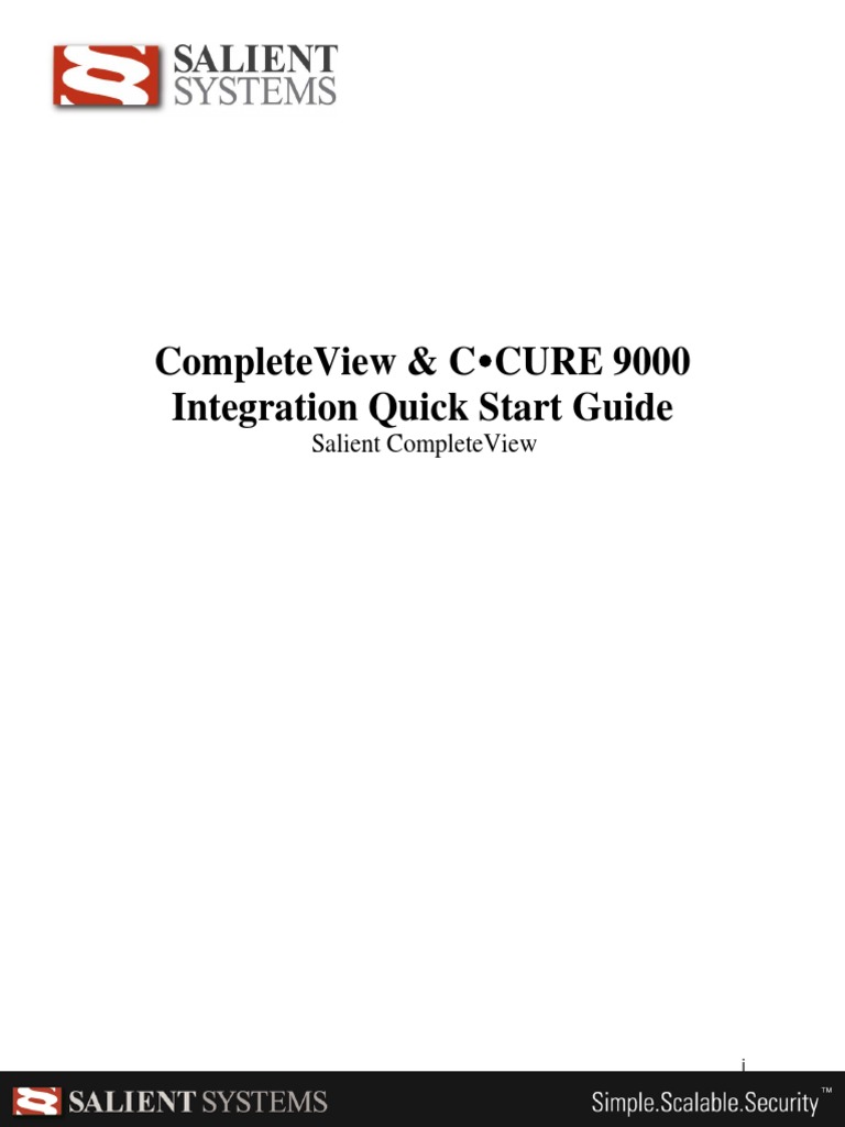 CompleteView & C-CURE 9000 Guide | PDF | Installation (Computer ...