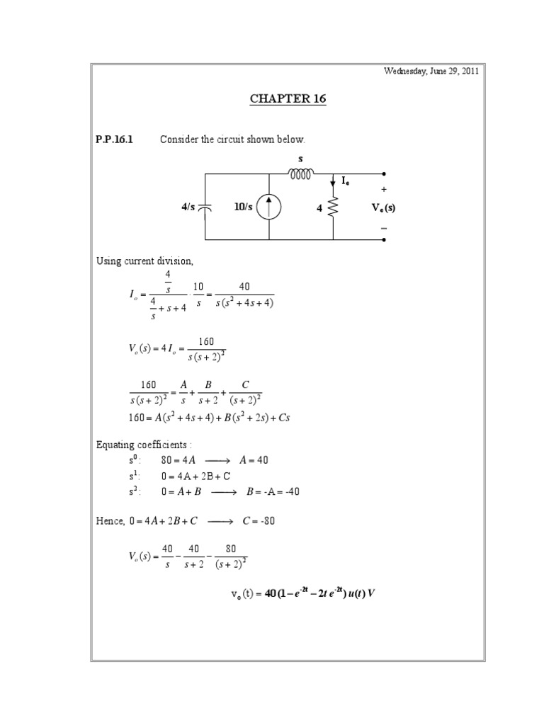 Solucion Problemas de Practica Sadiku PDF | PDF | Electronic Circuits | Computer Engineering