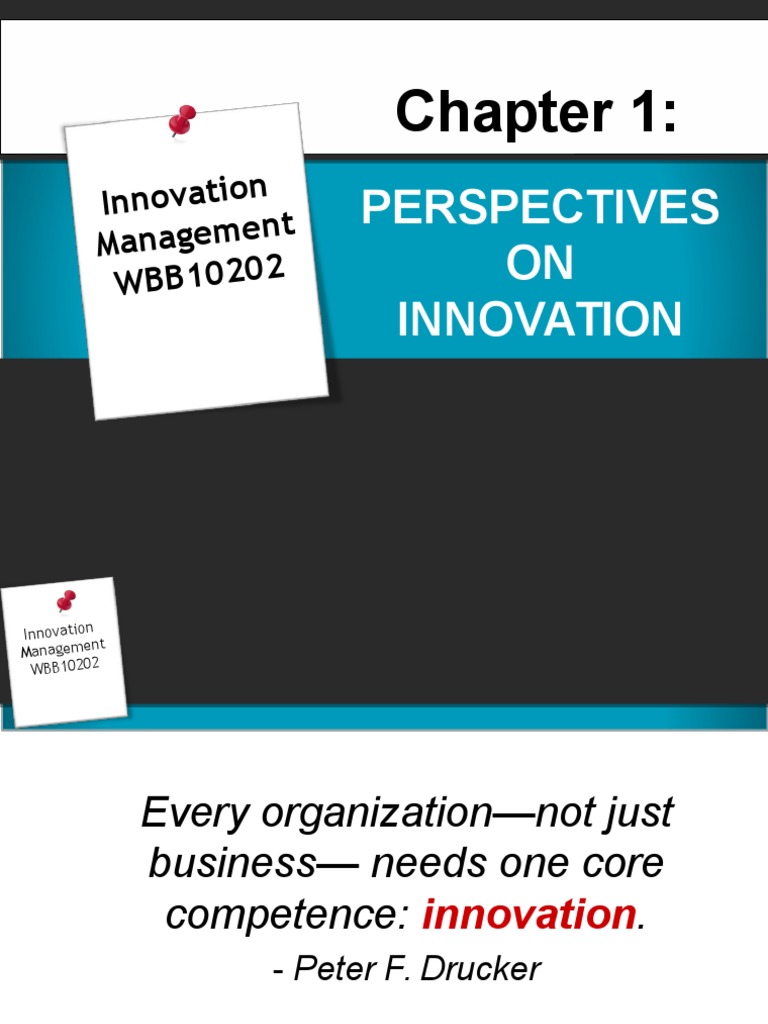 Chapter 1 Innovation Management | PDF | Invention | Innovation