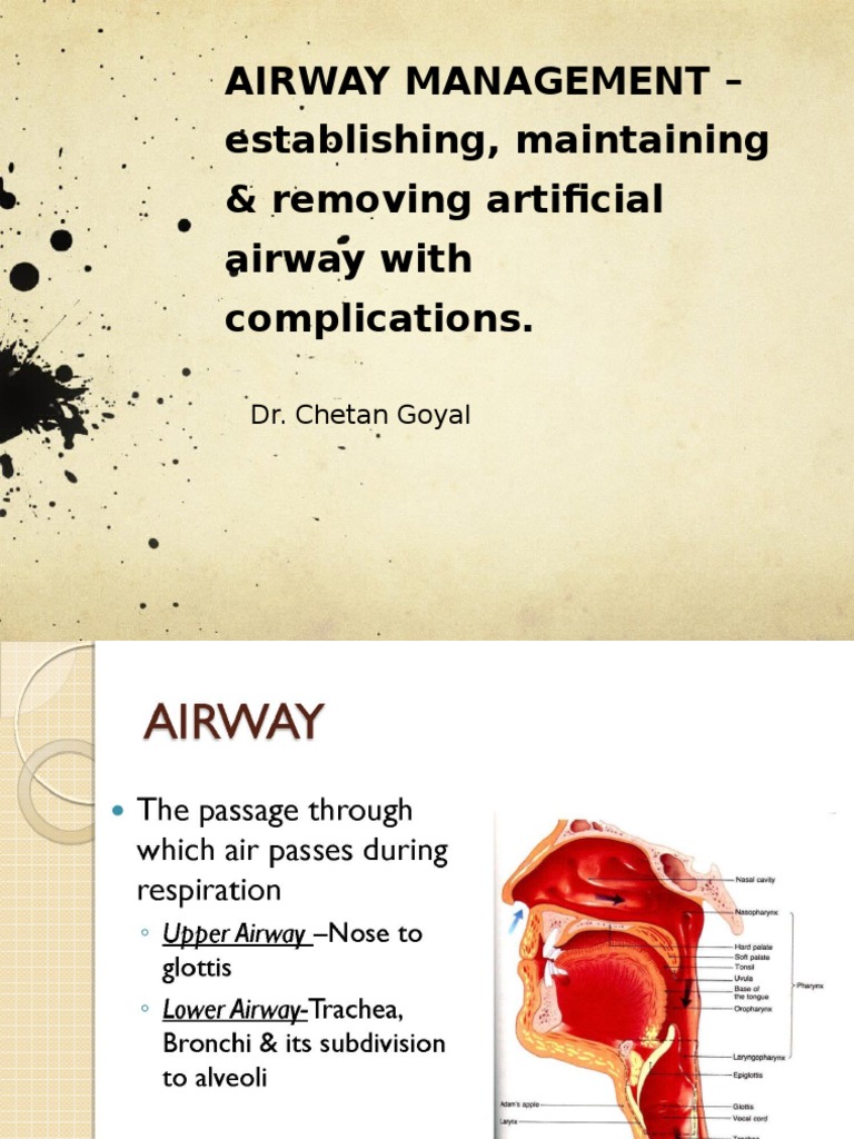 Airway Management Techniques & Complications | PDF