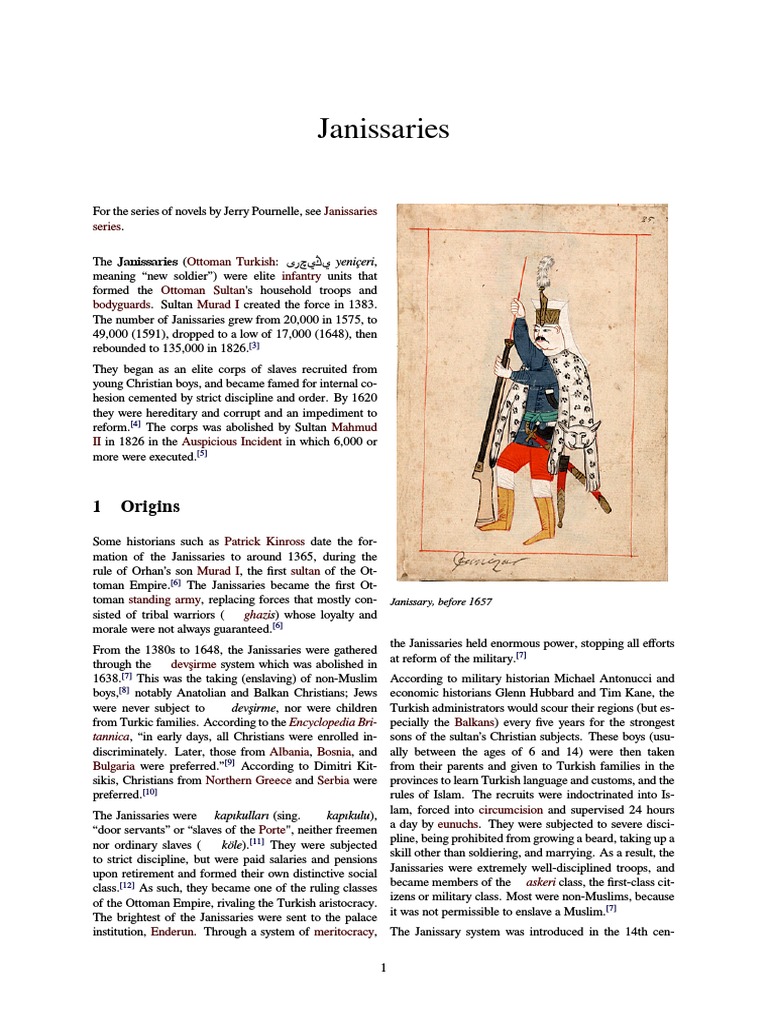 Origins and Rise of the Elite Janissary Corps | PDF | Ottoman Empire ...
