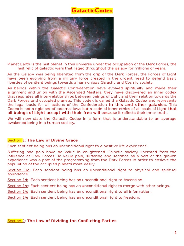 Galactic Codex | PDF | Milky Way | Mythology Of Stargate
