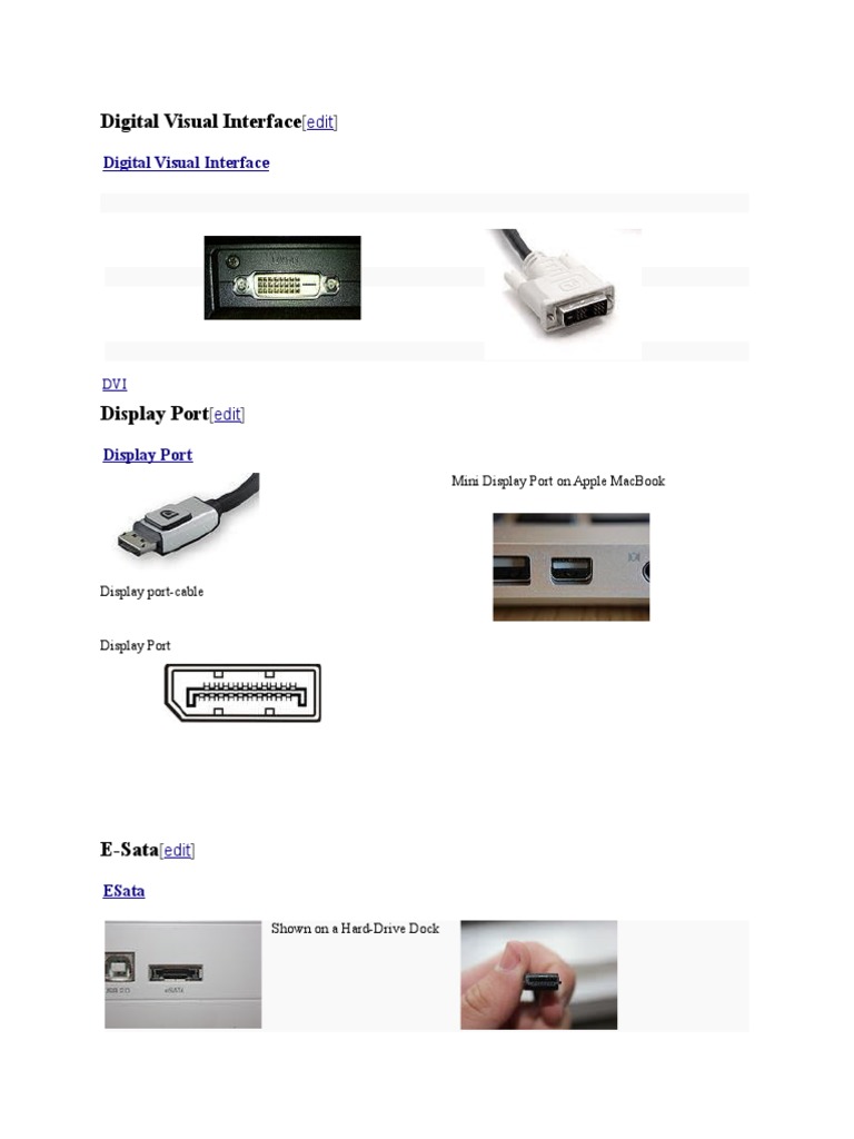 Digital Visual Interface | PDF | Internet Access | Equipment