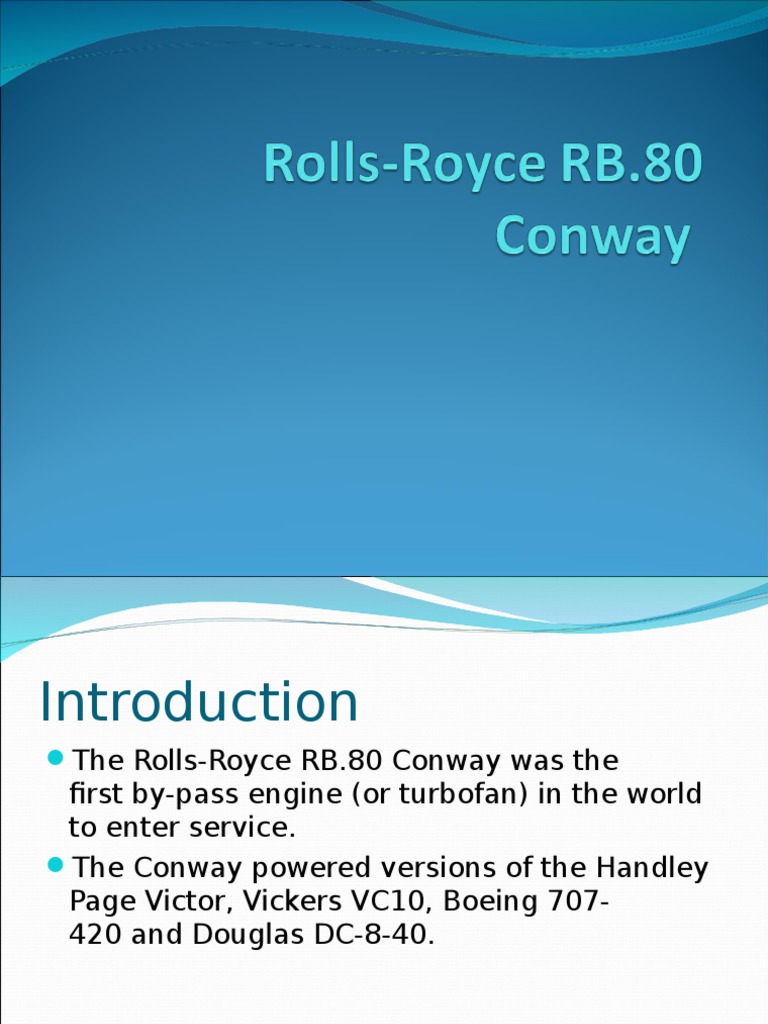 Rolls Royce Conway | PDF | Aviation | Engines