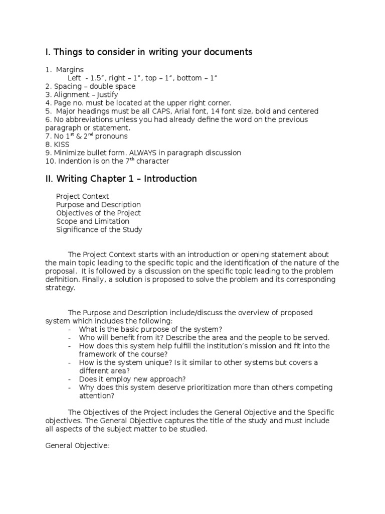 I. Things To Consider in Writing Your Documents: ST ND | PDF | Paragraph | Epistemology