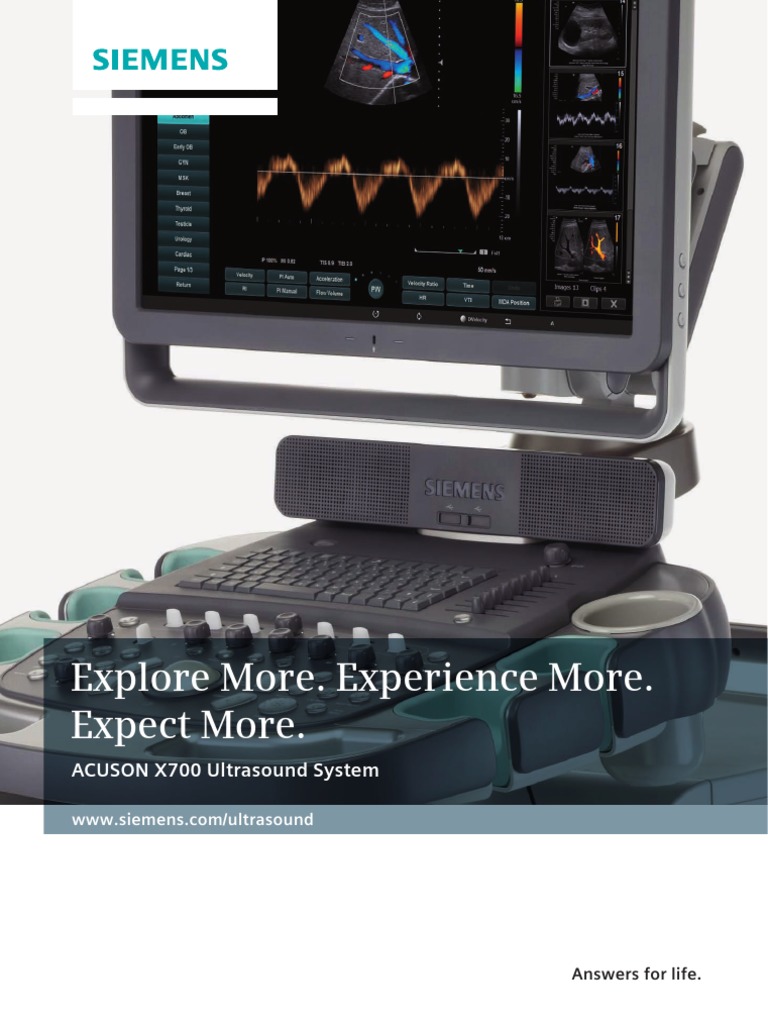 Acuson x700 Brochure-01242379 | PDF | Medical Ultrasound | Medical Imaging