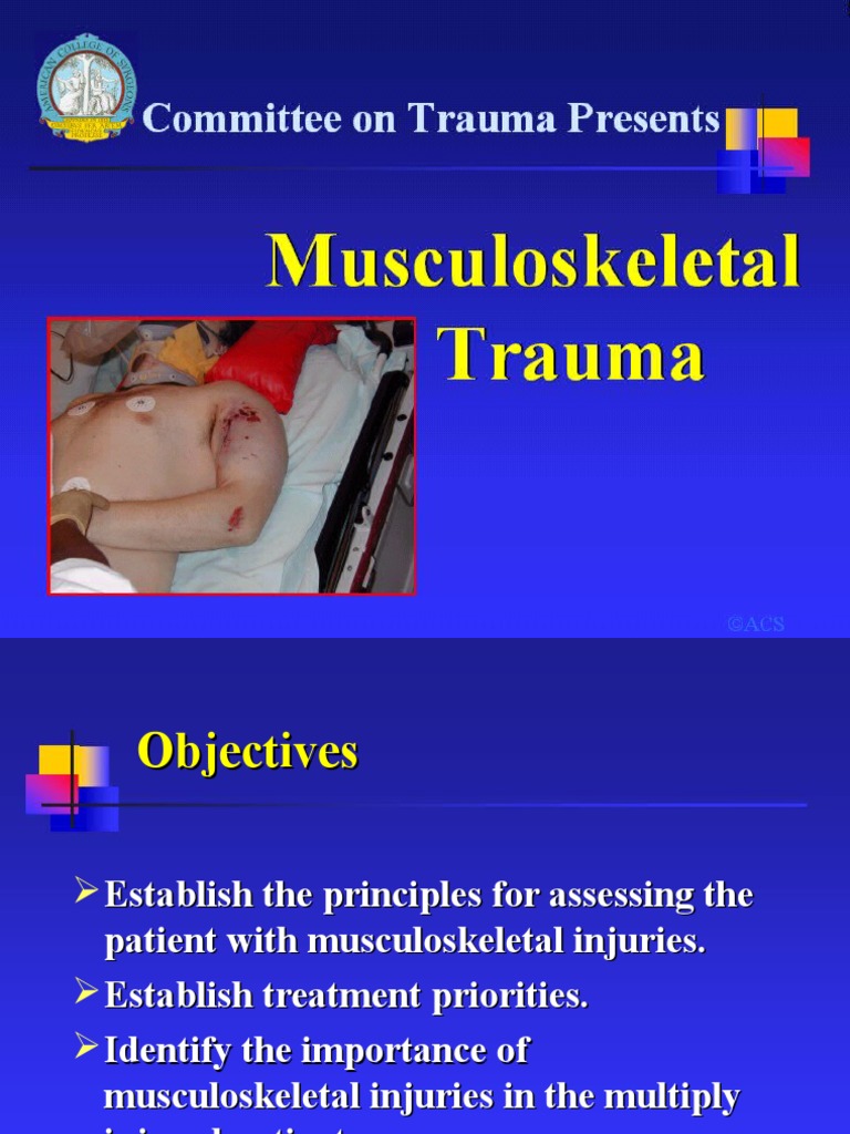 Chapter 8, Musculoskeletal Trauma | PDF