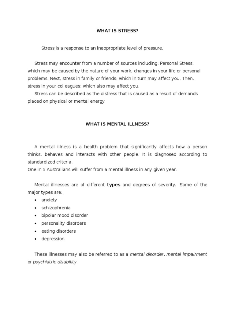 Stress Project | PDF | Fight Or Flight Response | Stress (Biology)