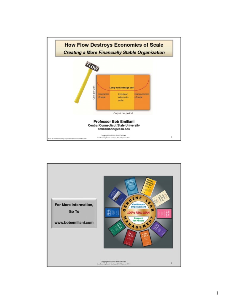 Emiliani Eos Slides | PDF | Economies Of Scale | Economics