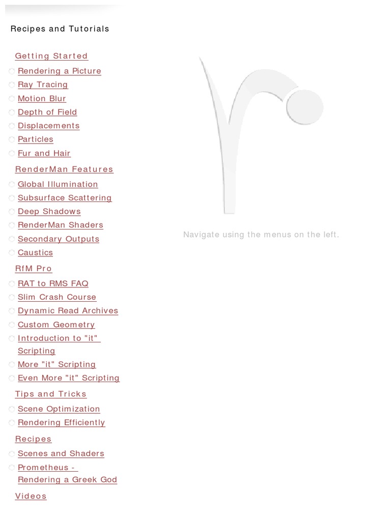 Renderman - Tutorials | PDF | Rendering (Computer Graphics) | Shader