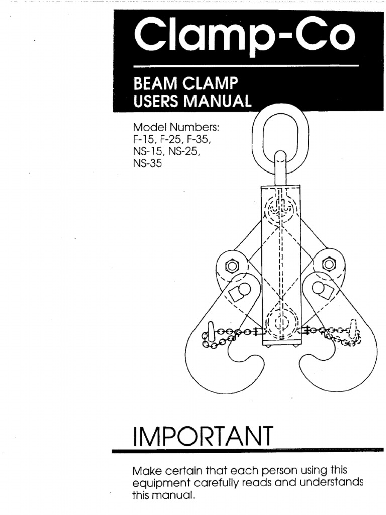 Beam Clamp User Manual | PDF