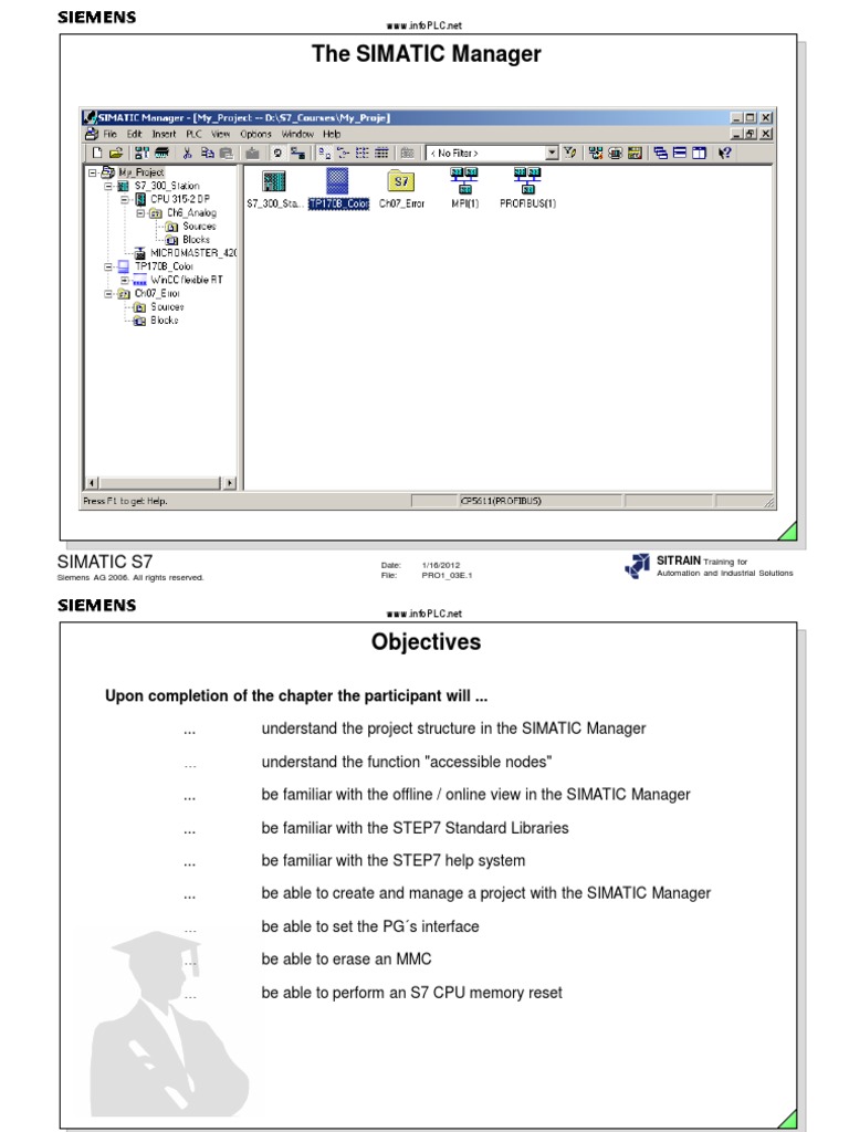 3 - The Simatic Manager | PDF | Online And Offline | Automation