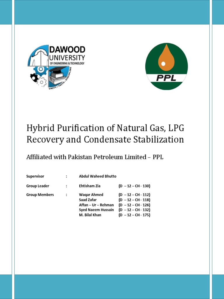 LNG Condensate Stabilization Process | PDF | Natural Gas | Liquefied ...