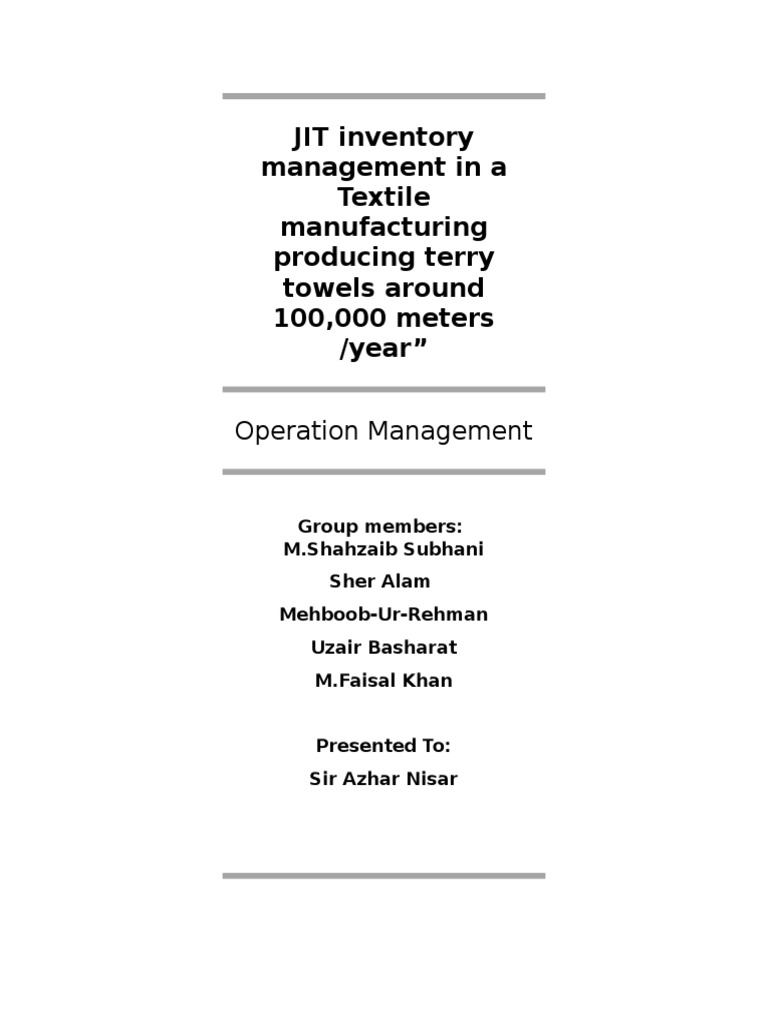 Final Final Report of Opm | PDF | Inventory | Supply Chain