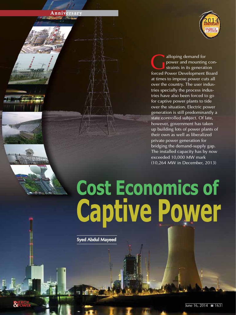 Assessing the Efficiency and Viability of Captive Power Plants Compared ...
