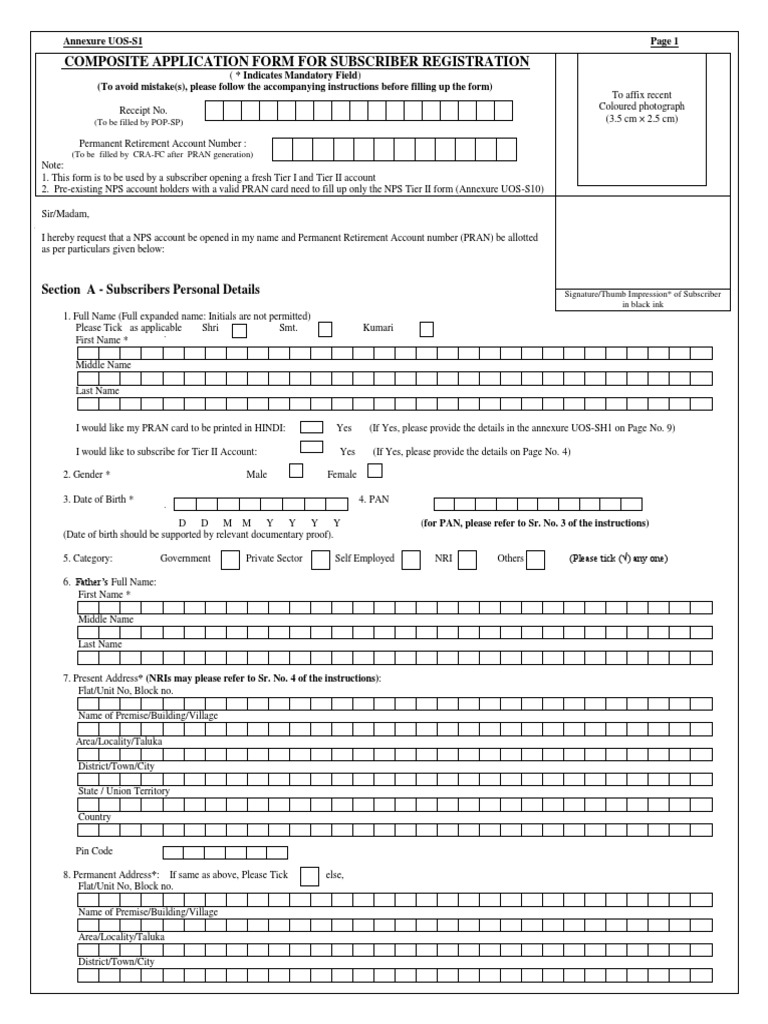 NPS PDF | Download Free PDF | Identity Document | Retirement