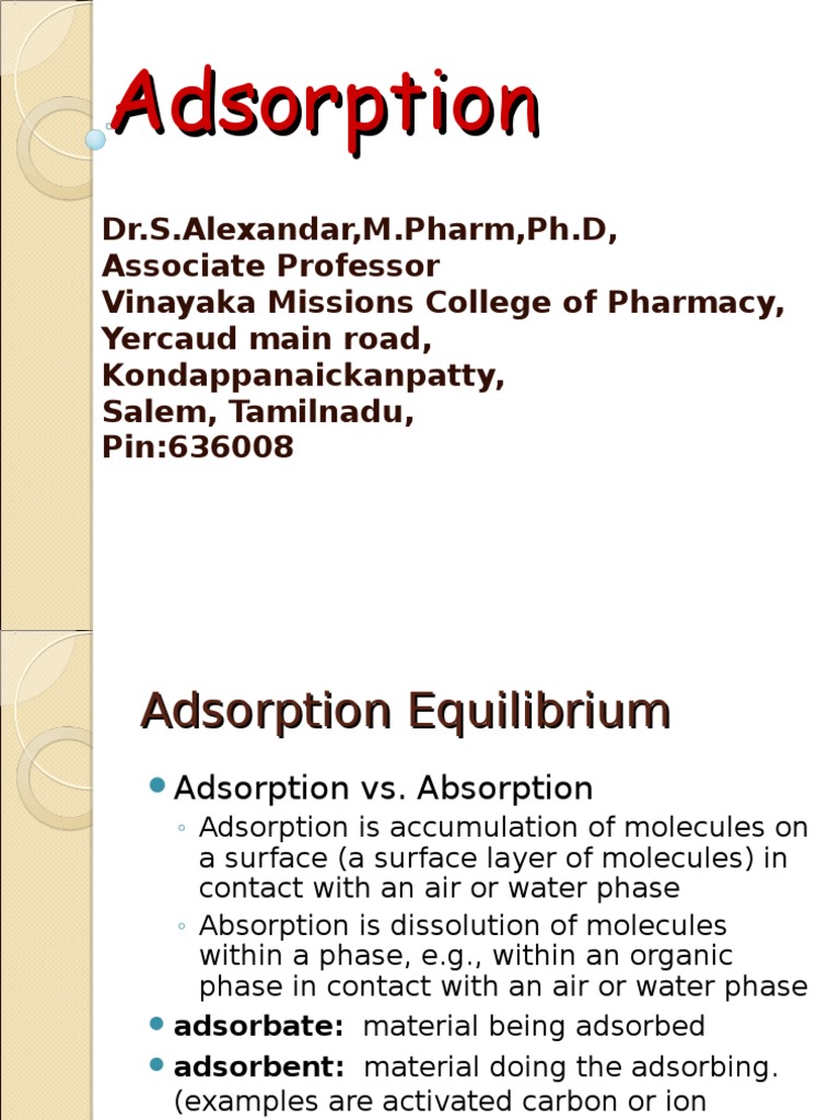 Adsor Ption | PDF | Adsorption | Gases