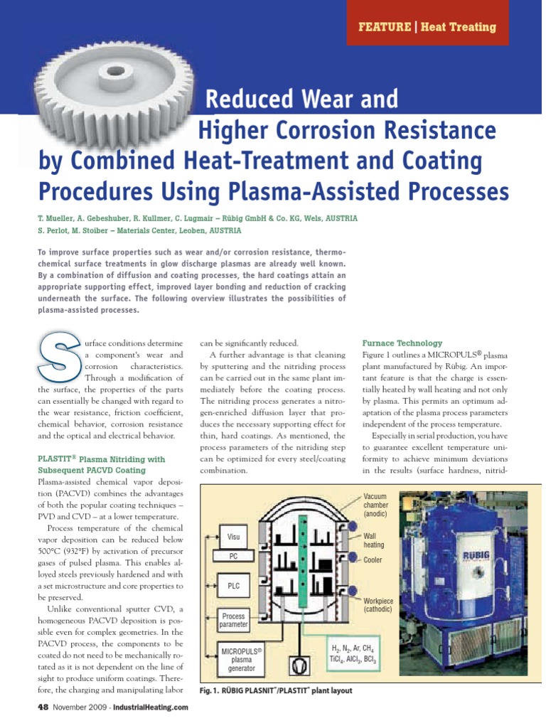 Reduced Wear and Higher Corrosion Resistance by Combined Heat-Treatment ...