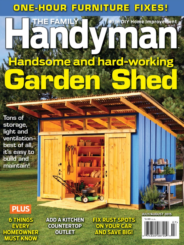 The Family Handyman - August 2015 | PDF | Framing (Construction) | Door