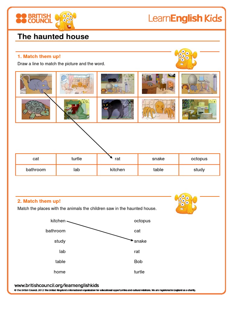 Haunted House Animal Activities | PDF | Language Arts & Discipline