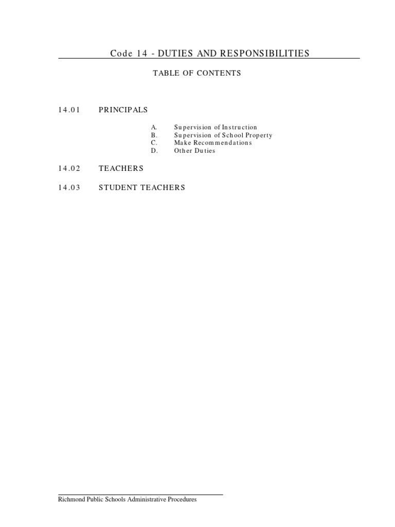 Duties and Resposibilities of A Teachers | PDF | State School | Teachers