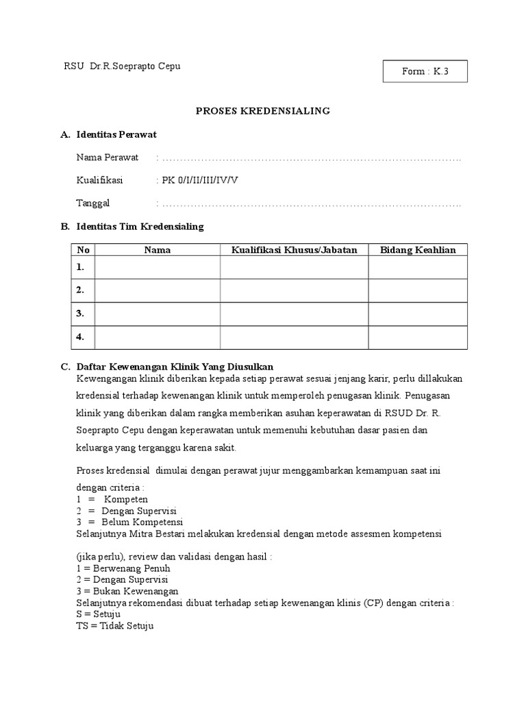 Form K.3 | PDF