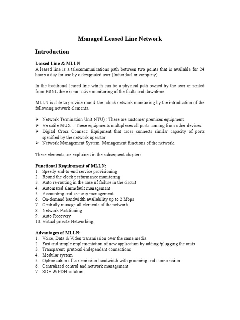 MLLN | PDF | Computer Network | Node (Networking)
