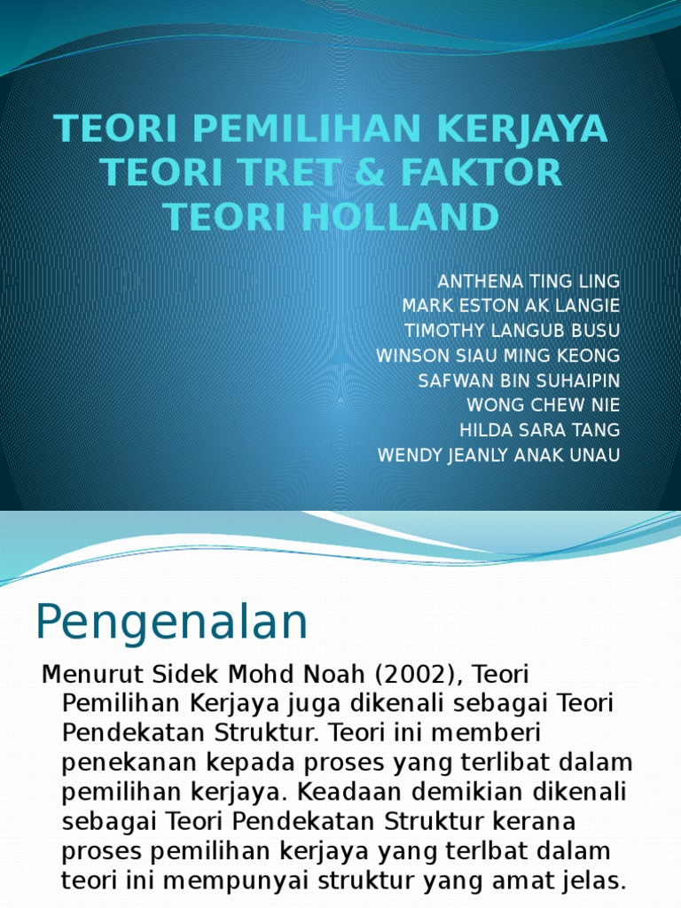 Teori Tret Dan Faktor | PDF