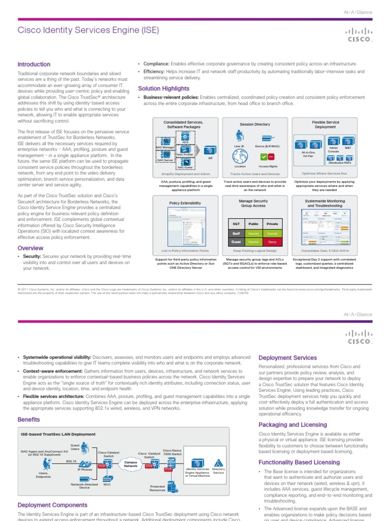 Cisco Ise | Download Free PDF | Cisco Systems | Computer Network