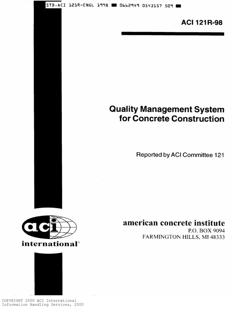 Aci 121R PDF | PDF